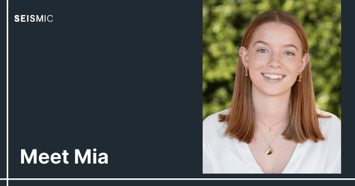 Mia Scott - Sustainability Analyst at Seismic