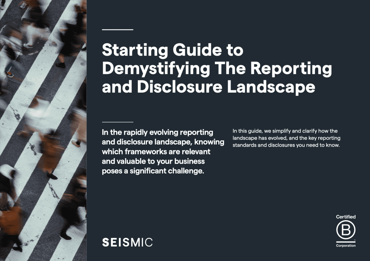 Campaign - Starting Guide - Reporting and Disclosure - Seismic